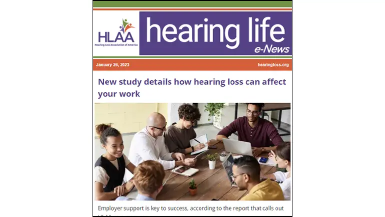 Hearing Life e-news January 26 2023 - Hearing Loss Association of America